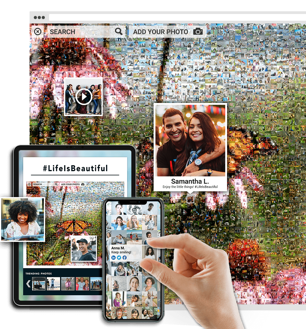 Picture Mosaics | Free Online Photo Mosaic Maker for Virtual Photo Mosaics